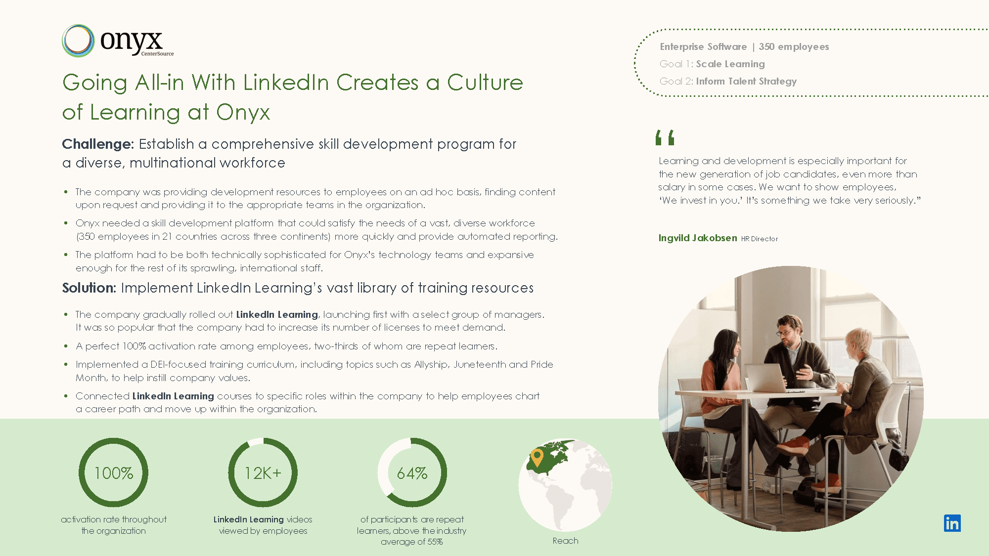 Going All-in With LinkedIn Creates a Culture of Learning at Onyx - Onyx
